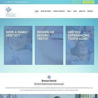 Breeze Dental | Web Design Gold Coast | Digital Business Strategies EMD